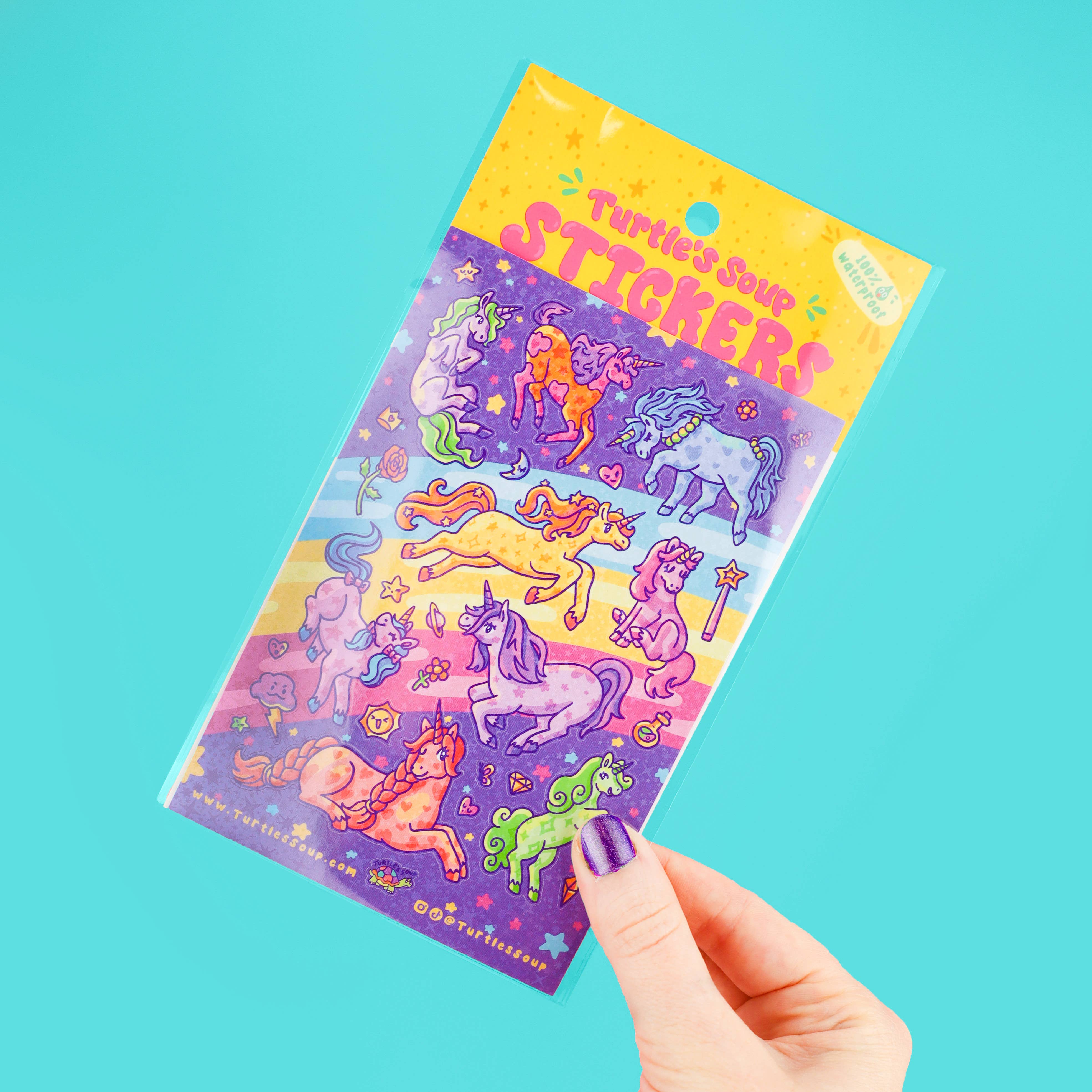 Magical Unicorns Vinyl Sticker Sheet – Rivertown General